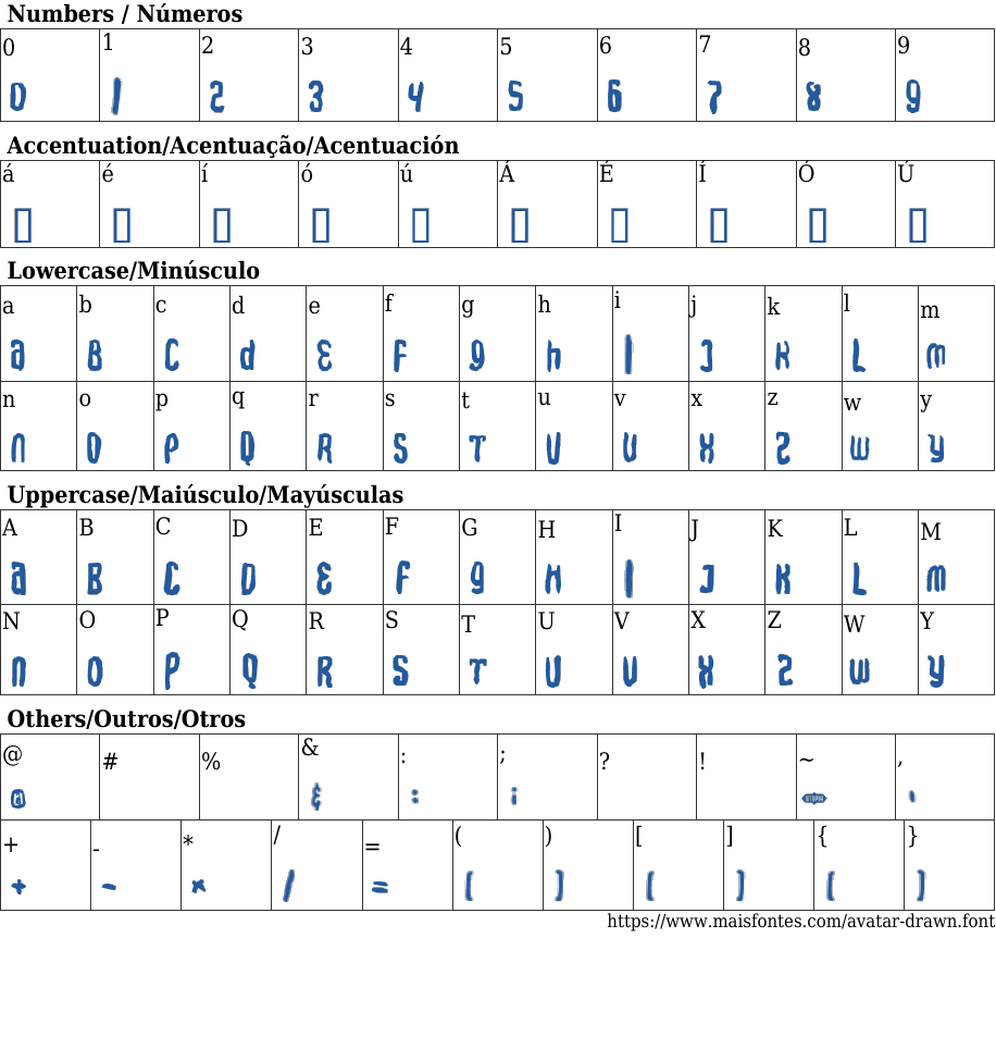 Avatar Drawn Font: Free Download | MaisFontes