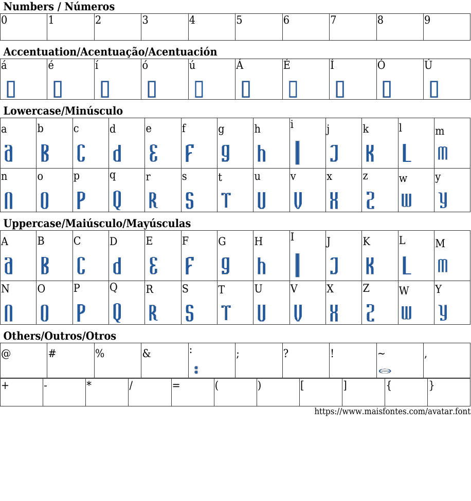 Avatar Font: Free Download | MaisFontes