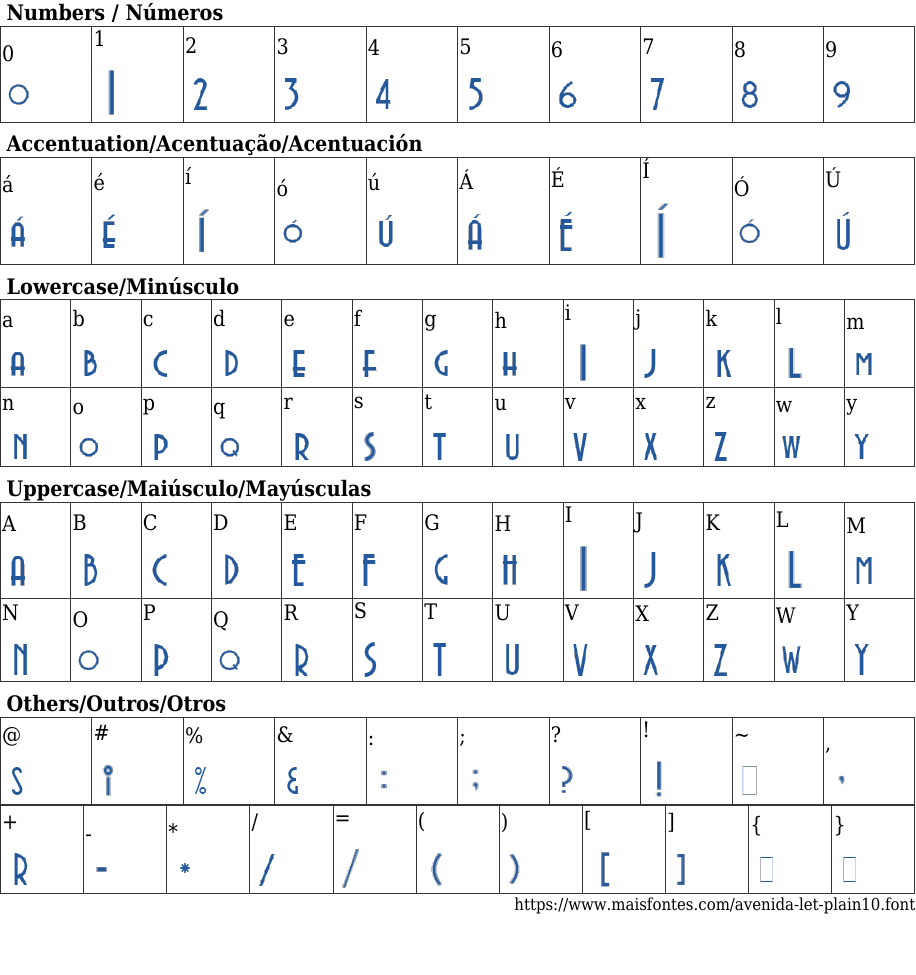 Avenida LET Plain: Free Font Download | MaisFontes