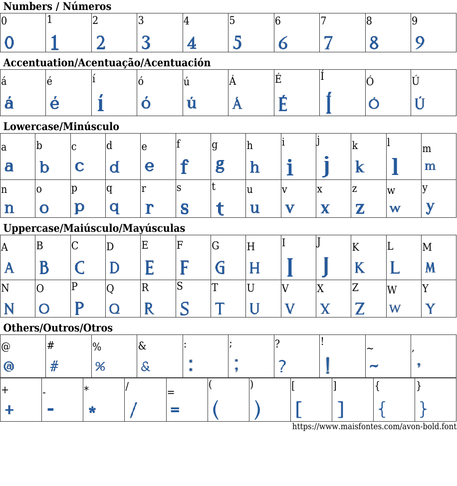 AVON Bold: Free Font Download | MaisFontes