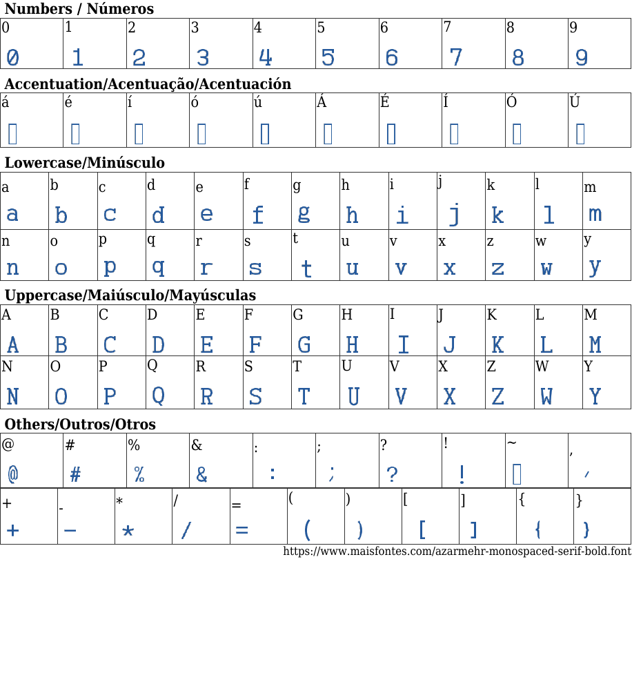 Azar Mehr Monospaced Serif Bold: Free Font Download | MaisFontes