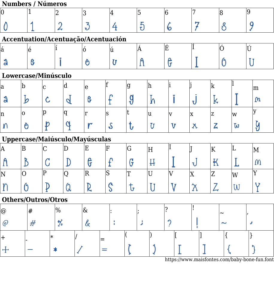 Baby Bone Fun: Baixar Fonte Grátis | MaisFontes