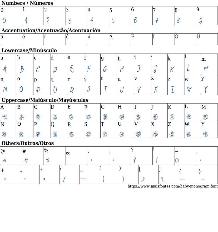 Baby Monogram: Baixar Fonte Grátis | MaisFontes