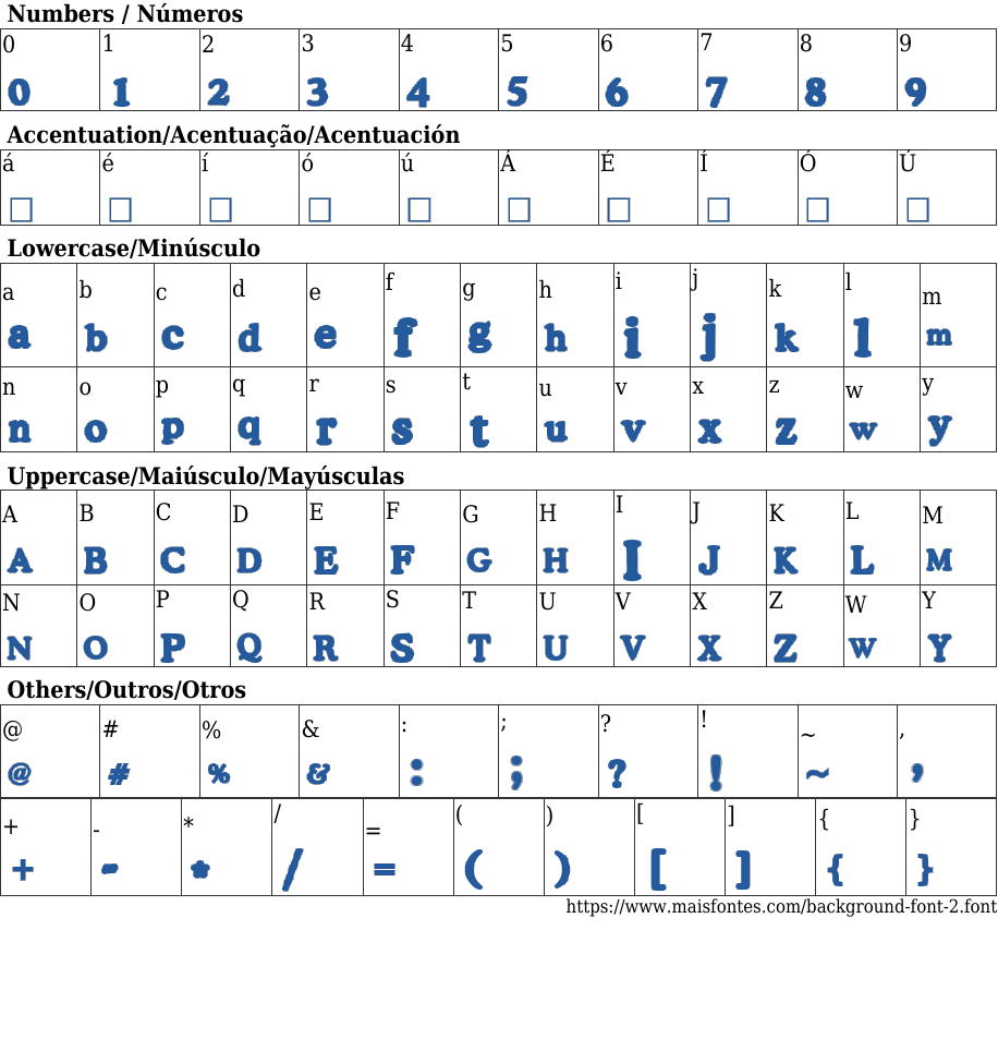 Background Font 2: Free Font Download | MaisFontes