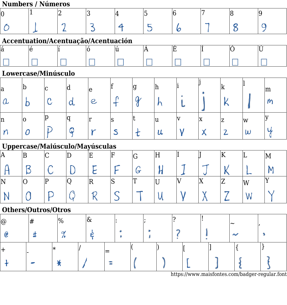 Badger Regular: Free Font Download | MaisFontes