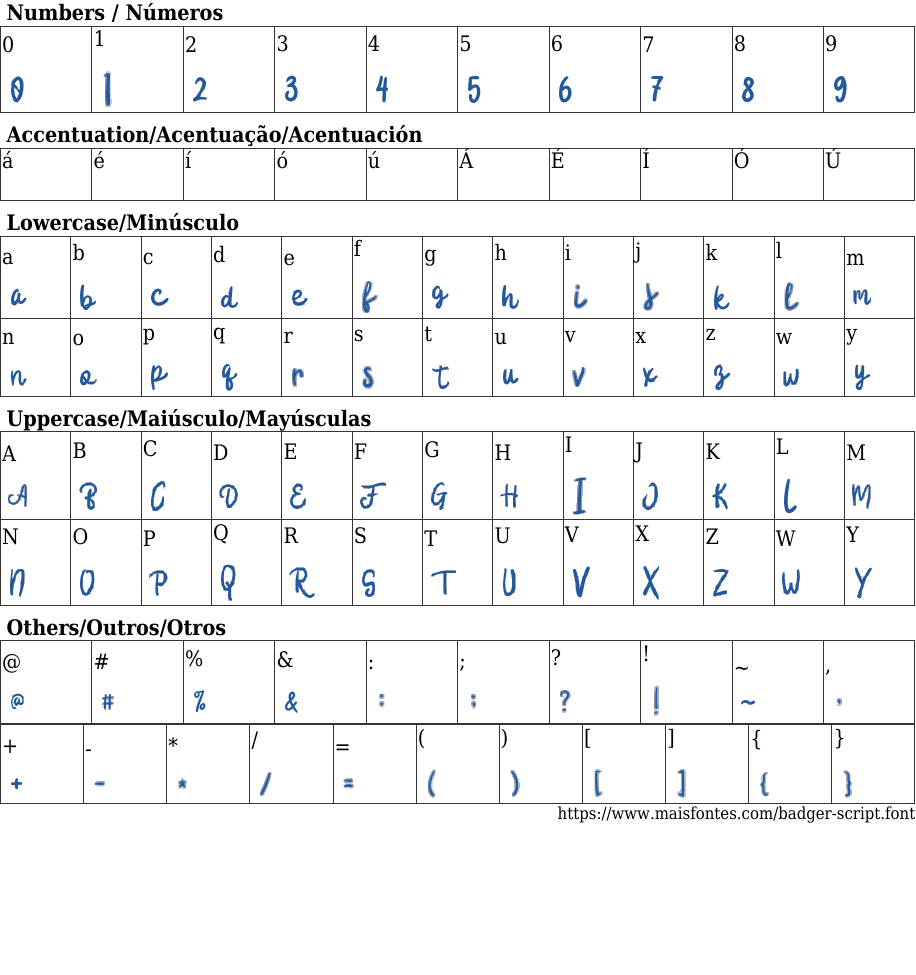 Badger Script: Free Font Download | MaisFontes