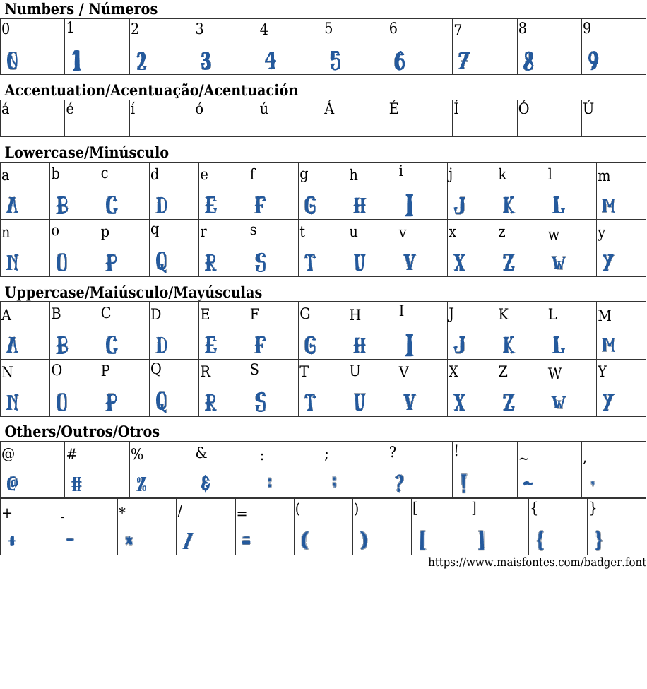 Badger: Free Font Download | MaisFontes
