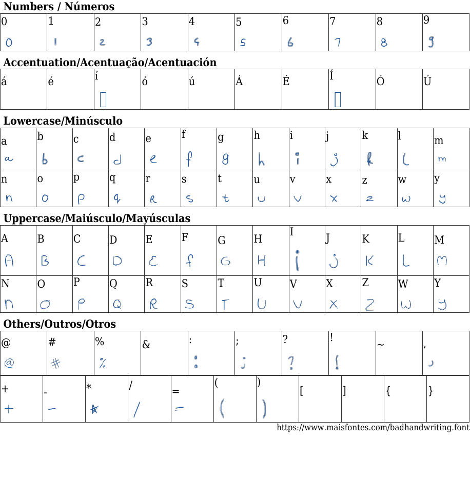 Bad Handwriting Monoline: Baixar Fonte Grátis | MaisFontes