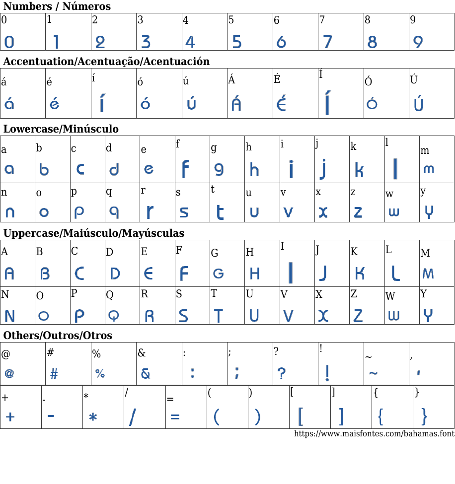 Bahamas: Download Free Font | MaisFontes