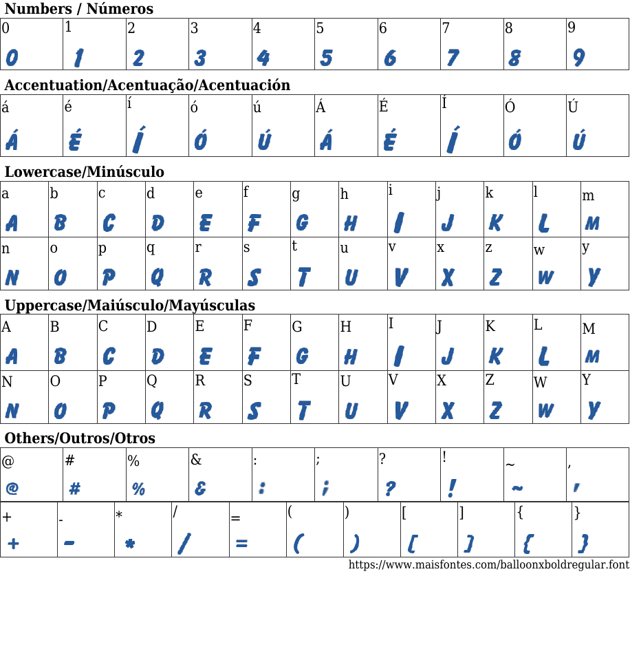 Balloon Xbold Regular: Free Font Download | MaisFontes