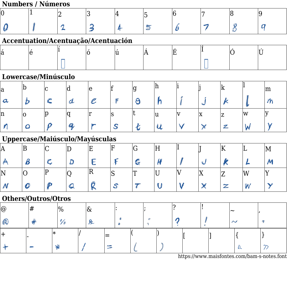 Bam s Notes: Baixar Fonte Grátis | MaisFontes