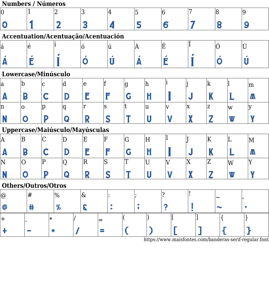 Banderas Serif Regular: Free Font Download | MaisFontes