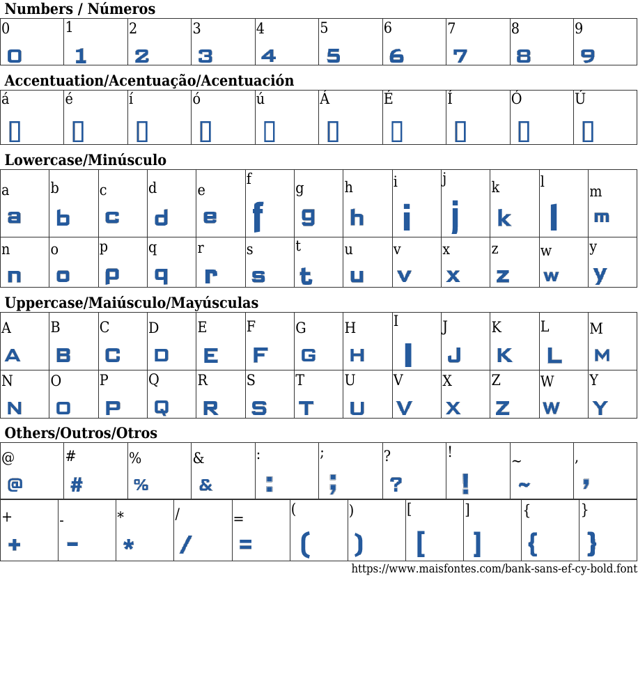 Bank Sans EF CY Bold Font: Free Download | MaisFontes