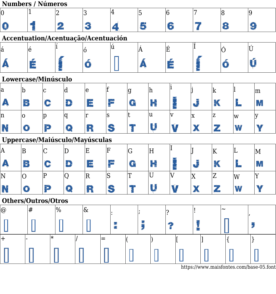 Base 05: Baixar Fonte Grátis | MaisFontes