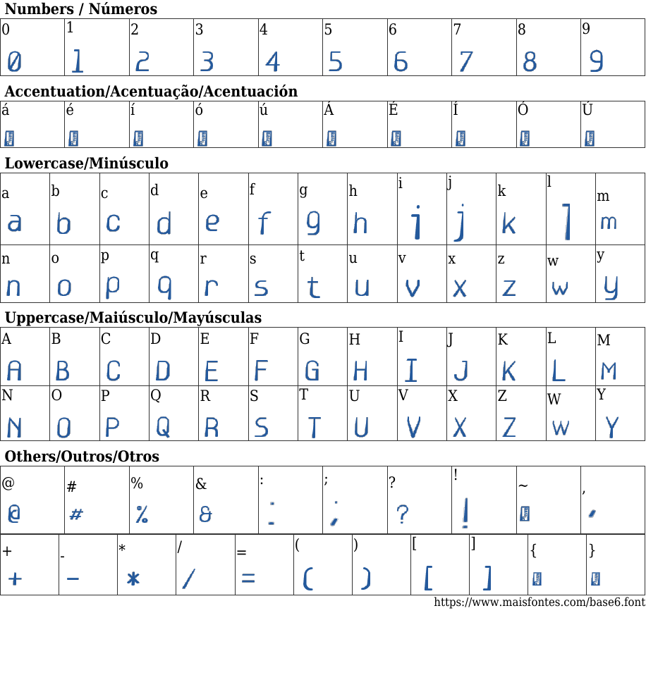 Base 6 Font: Free Download | MaisFontes