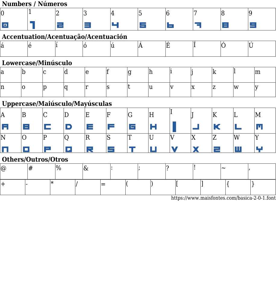BASICA CAPS NUMBER: Baixar Fonte Grátis | MaisFontes