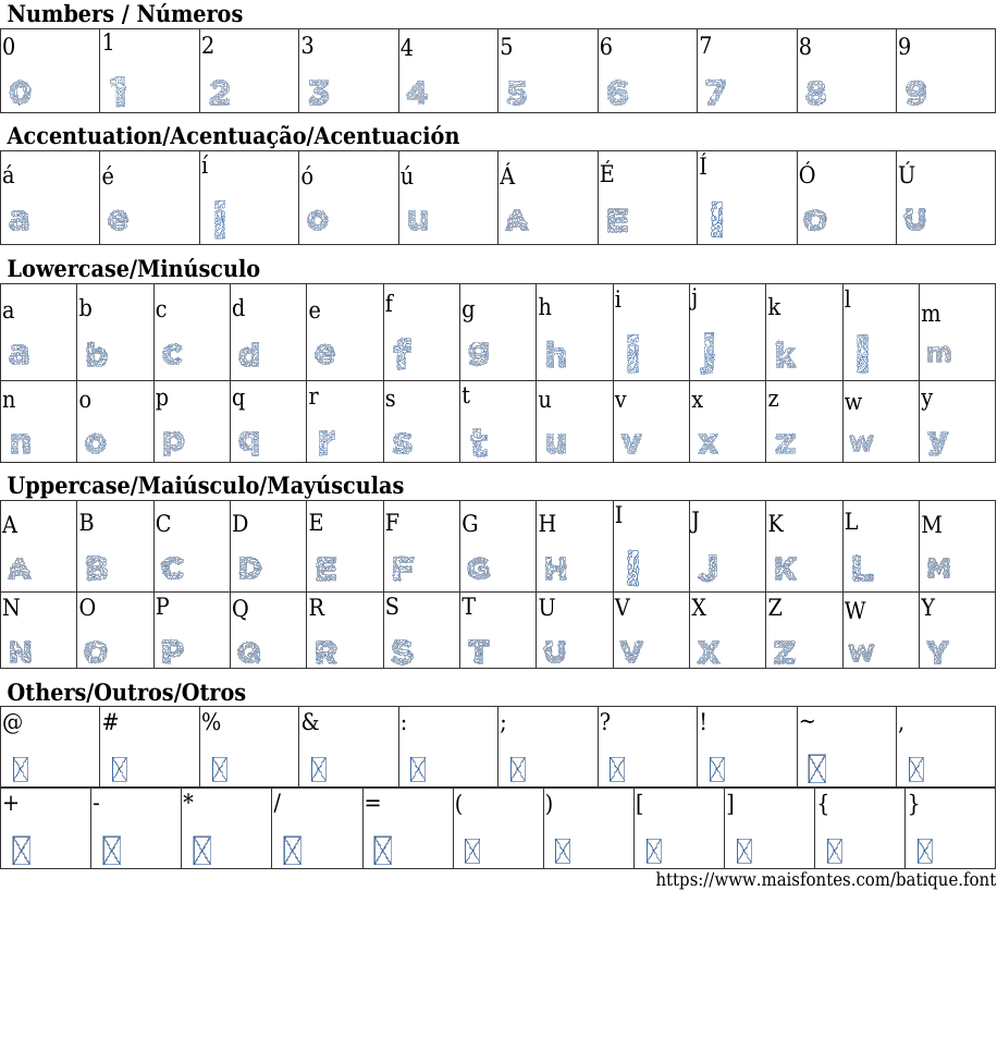 Batique: Free Font Download | MaisFontes