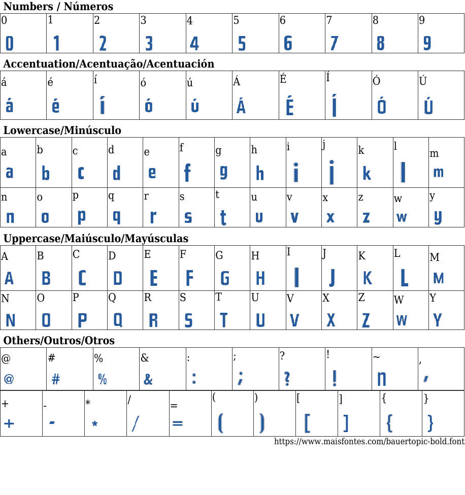 Bauer Topic Bold Font: Free Download | MaisFontes
