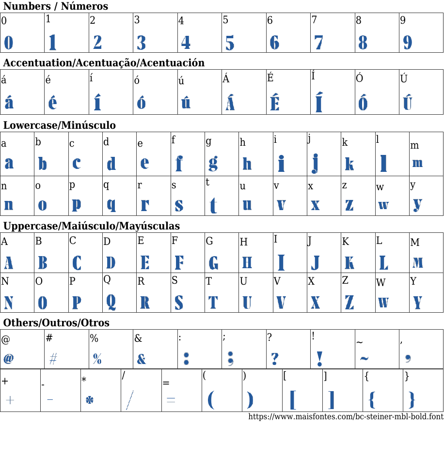 BC Steiner MBL Bold: Free Font Download | MaisFontes