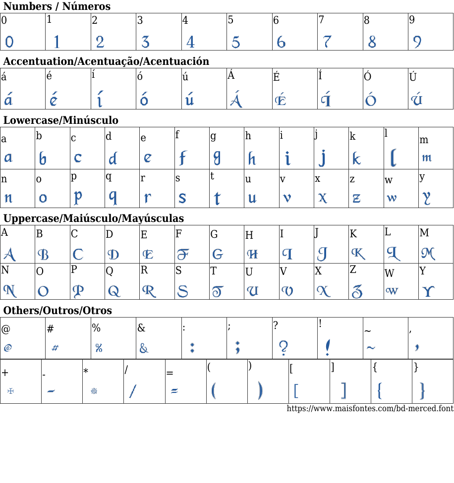 BD Merced Font: Free Download | MaisFontes