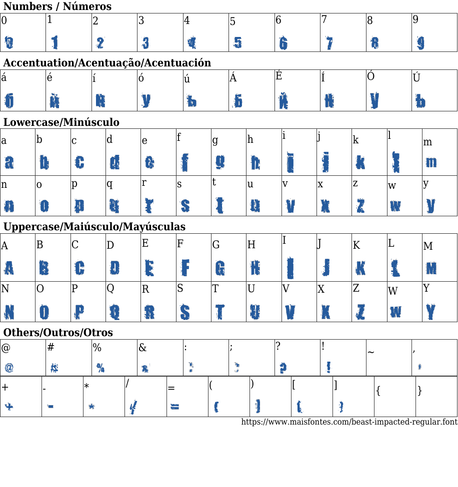 Beast Impacted Regular Font: Free Download | MaisFontes