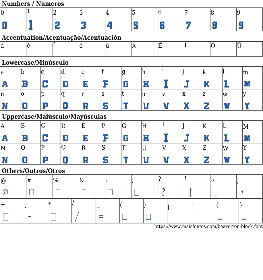 Beaverton Block Font: Free Download | MaisFontes