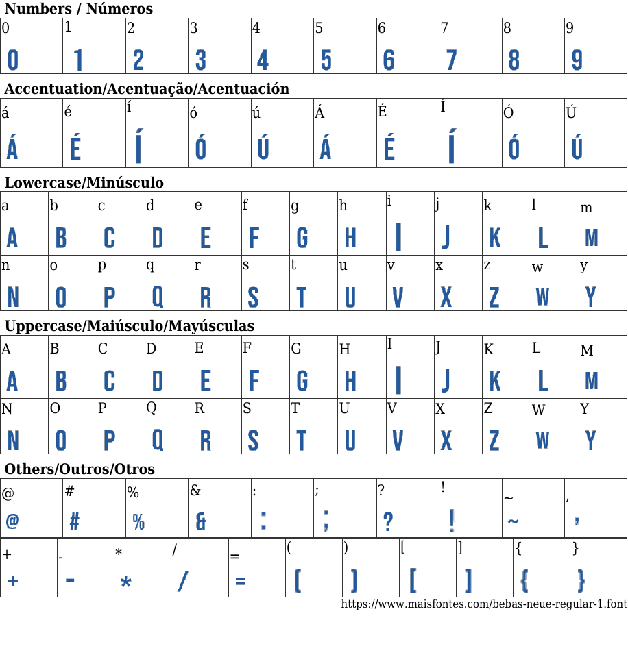 Bebas Neue Regular v2.0: Baixar Fonte Grátis | MaisFontes