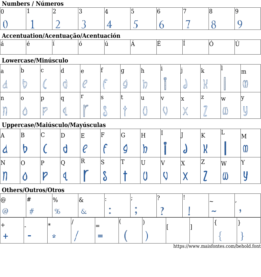 Behold Font: Free Download | MaisFontes