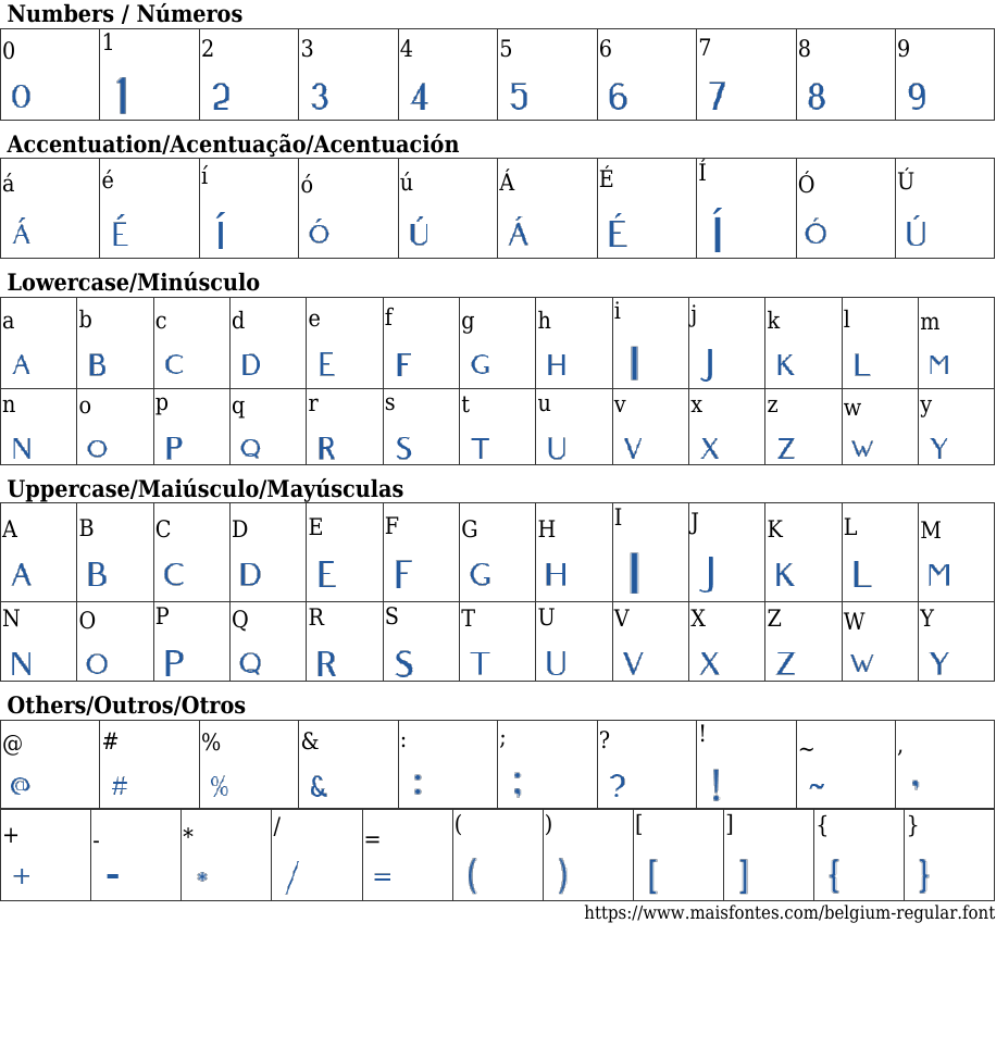 Belgium Regular: Free Font Download | MaisFontes