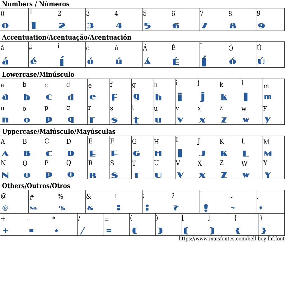Bell Boy Lhf: Baixar Fonte Grátis | MaisFontes