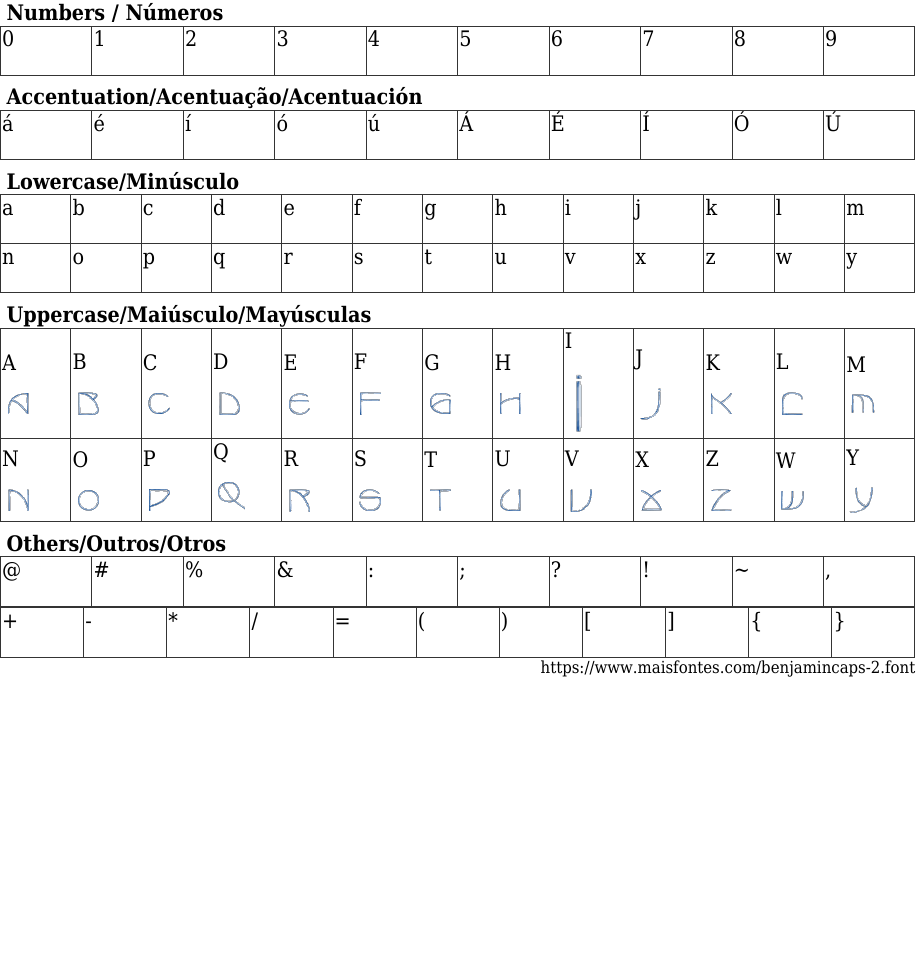 BENJAMIN CAPS: Free Font Download | MaisFontes