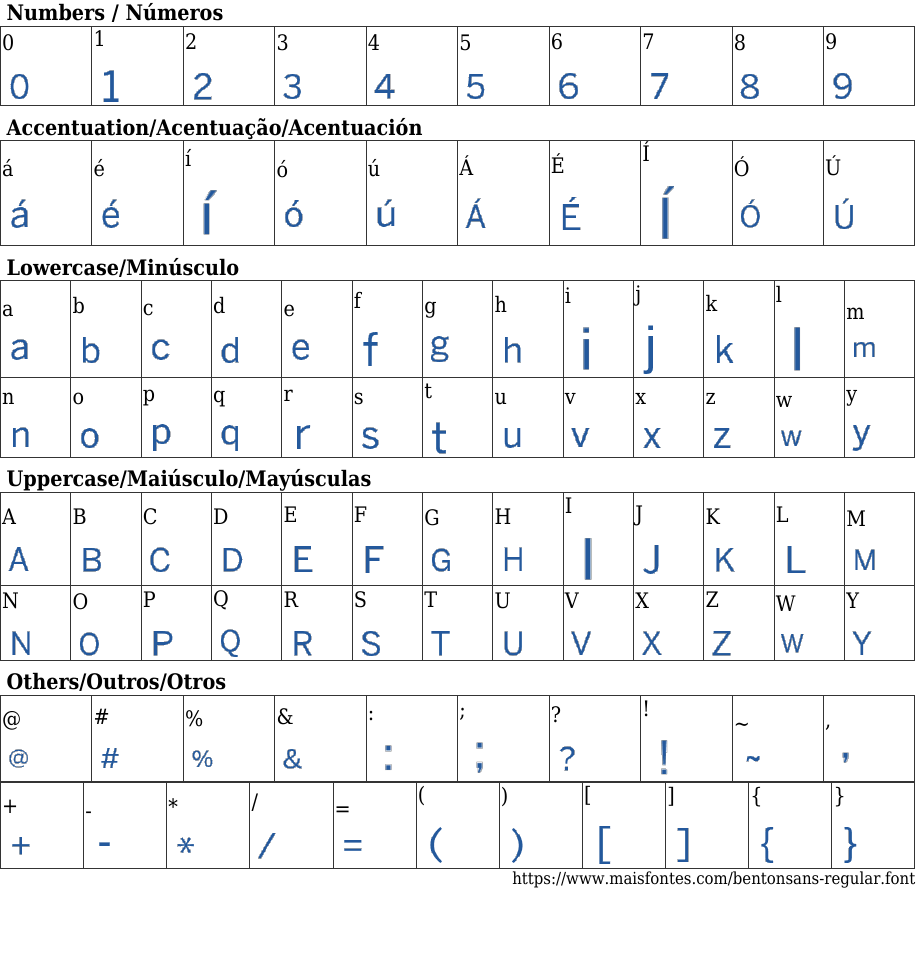 Benton Sans Regular：免费字体下载 | MaisFontes