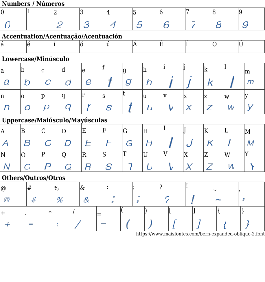 Bern Expanded Oblique 2: Free Font Download | MaisFontes