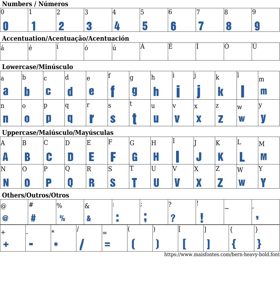 Bern Heavy Bold Font: Free Download | MaisFontes