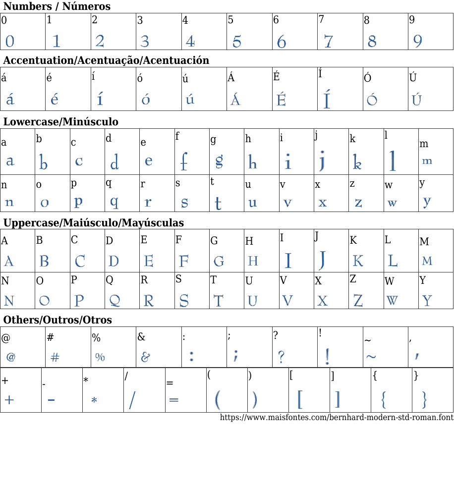 Bernhard Modern Std Roman: Download Free Font | MaisFontes