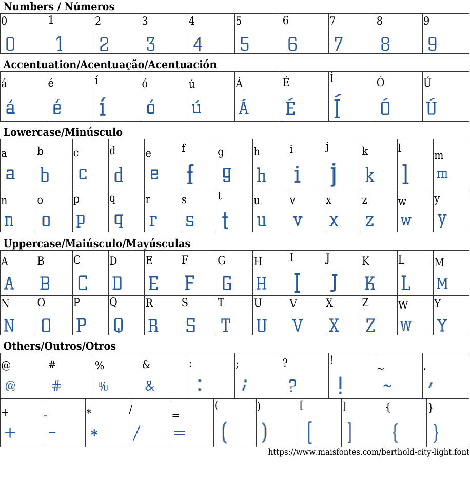 Berthold City Light: Free Font Download | MaisFontes
