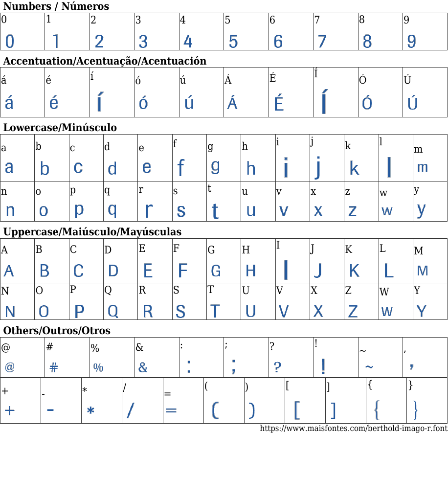 Berthold Imago Regular: Download Free Font | MaisFontes