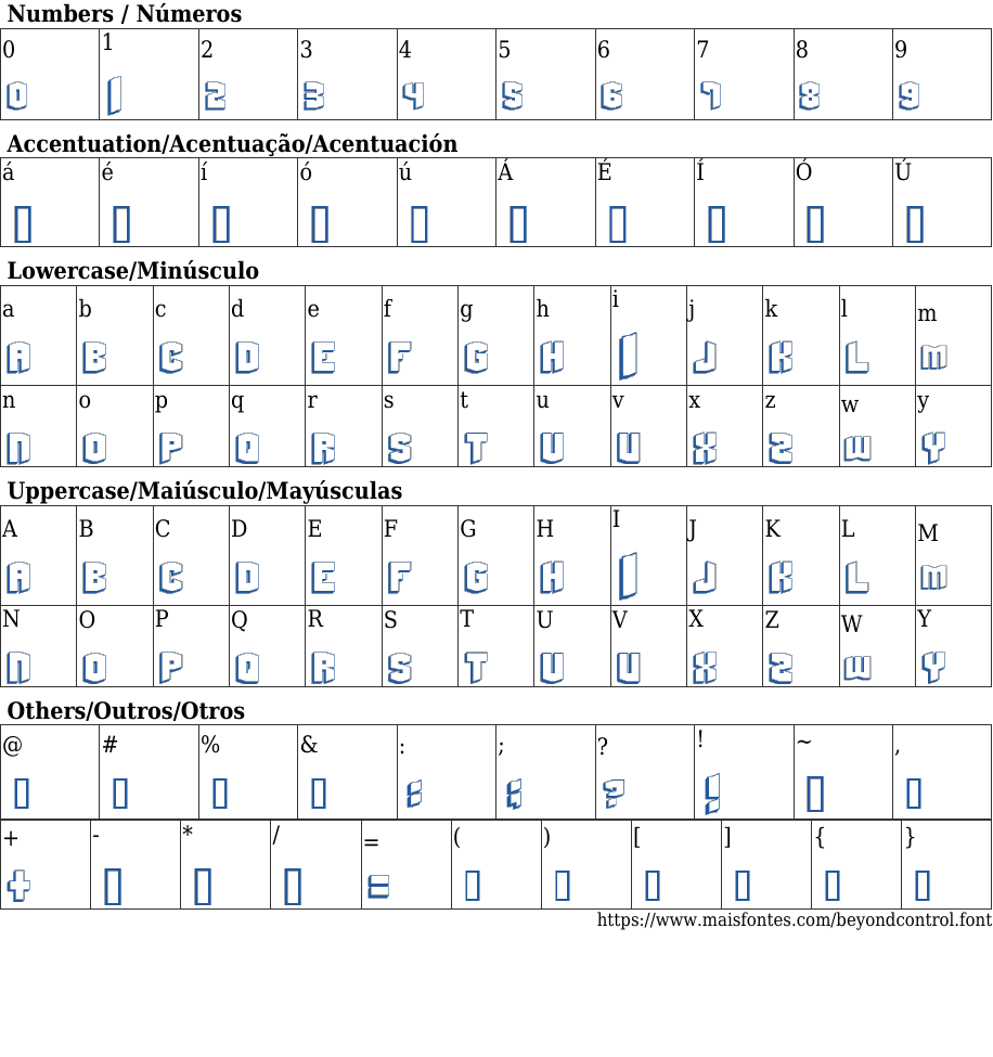 Beyond Control: Baixar Fonte Grátis | MaisFontes