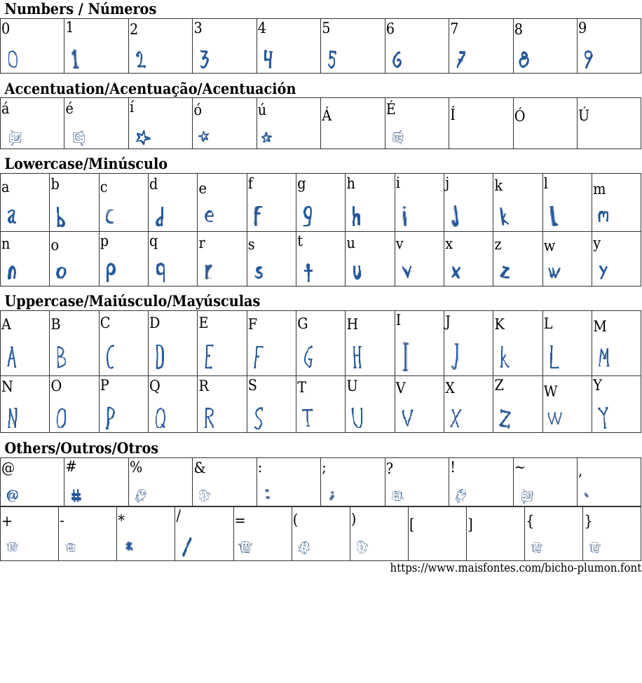 Bicho plumon: Baixar Fonte Grátis | MaisFontes