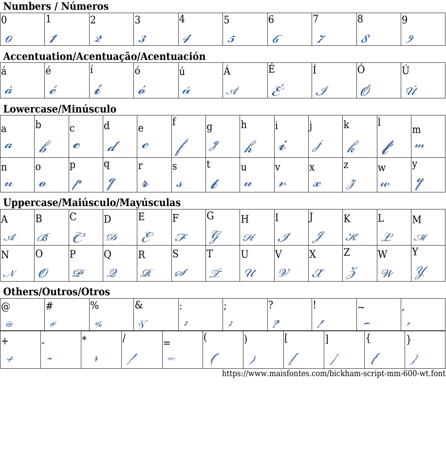 Bickham Script MM 600 wt: Free Font Download | MaisFontes