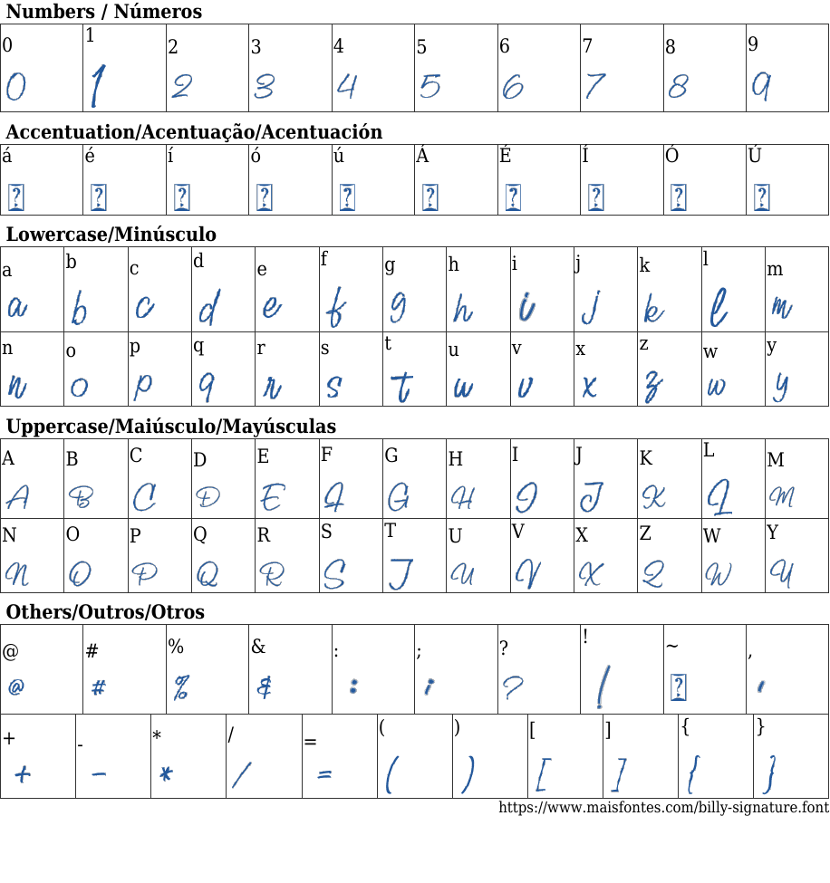 Billy Signature: Free Font Download | MaisFontes