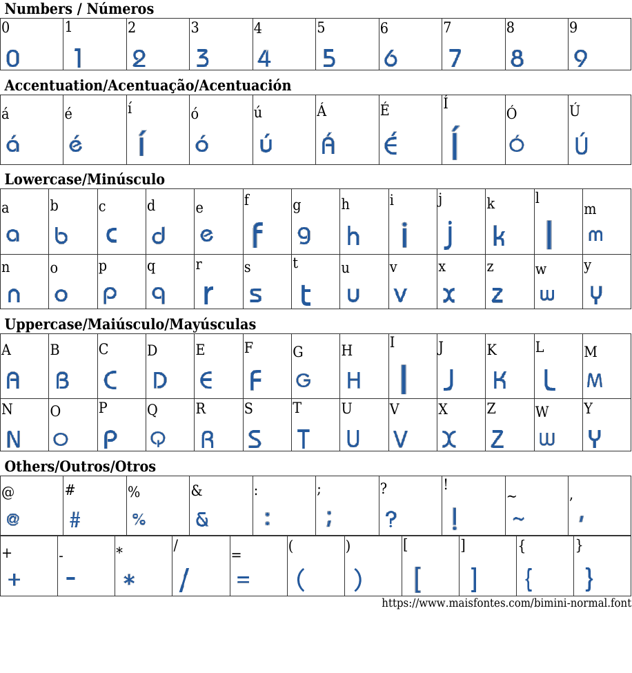 Bimini Normal：無料フォントをダウンロード | MaisFontes
