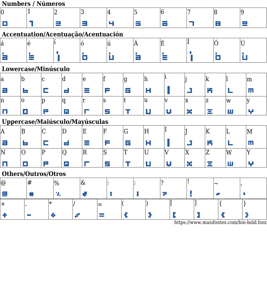 BIN Bold: Free Font Download | MaisFontes