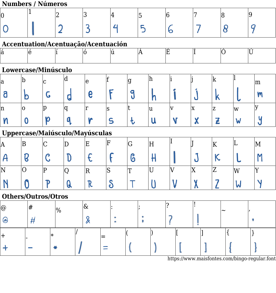 Bingo Regular: Baixar Fonte Grátis | MaisFontes