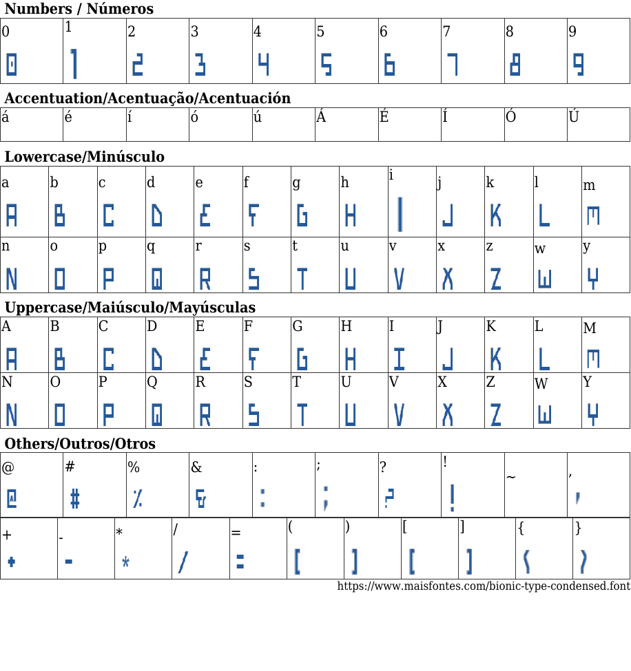 Bionic Type Condensed: Free Font Download | MaisFontes