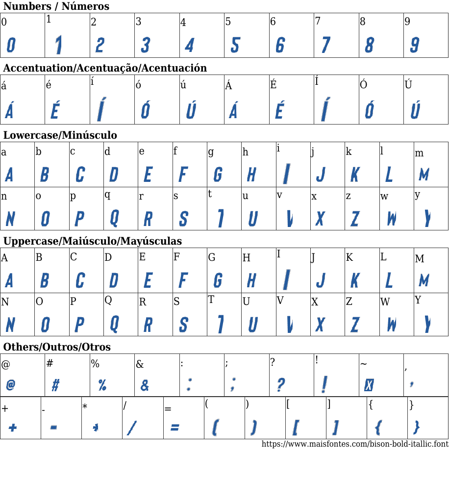 Bison Bold Itallic Font: Free Download | MaisFontes