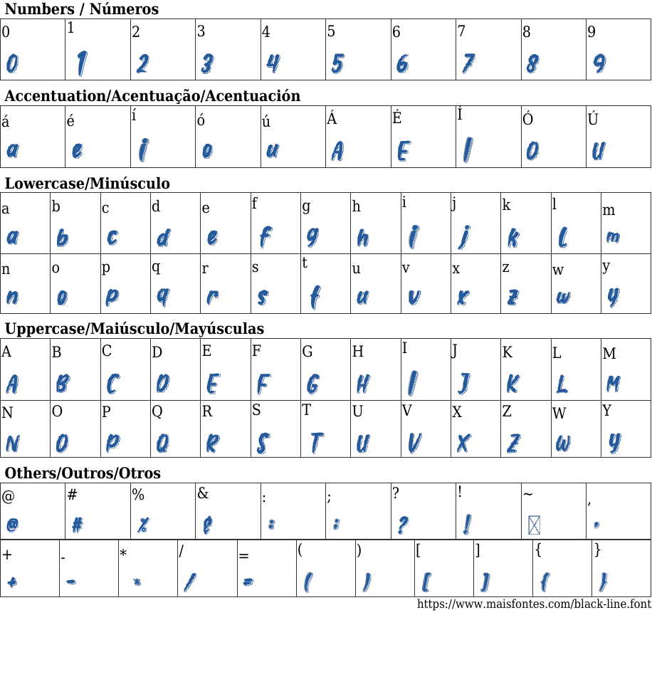 Black Line: Free Font Download | MaisFontes
