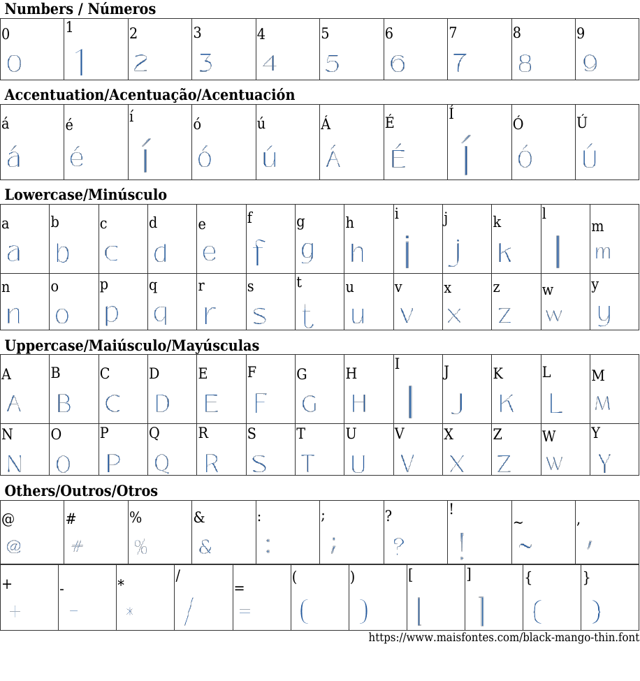 Black Mango Thin: Free Font Download | MaisFontes