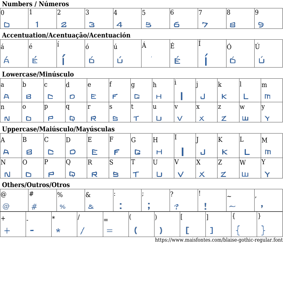 Blaise Gothic Regular: Free Font Download | MaisFontes