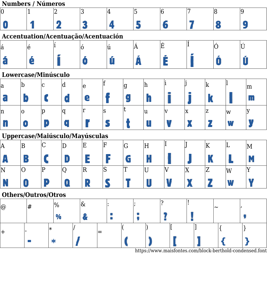 Block Berthold Condensed Font: Free Download | MaisFontes